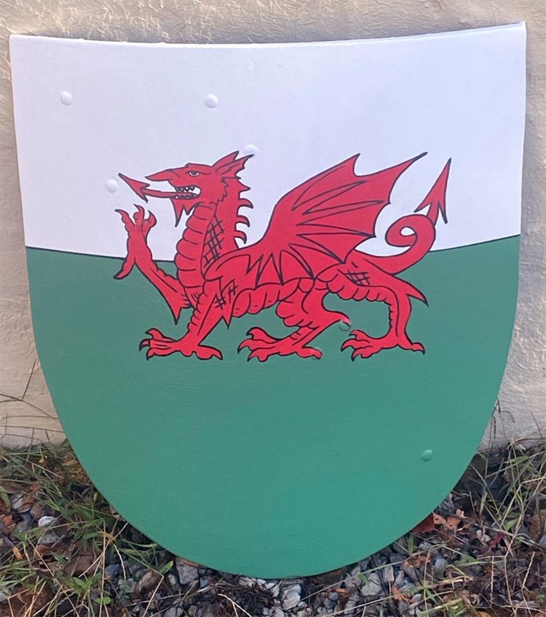 Small Welsh Shield 22x24, Medieval, Knight, LARP, SCA, History, Middle ...