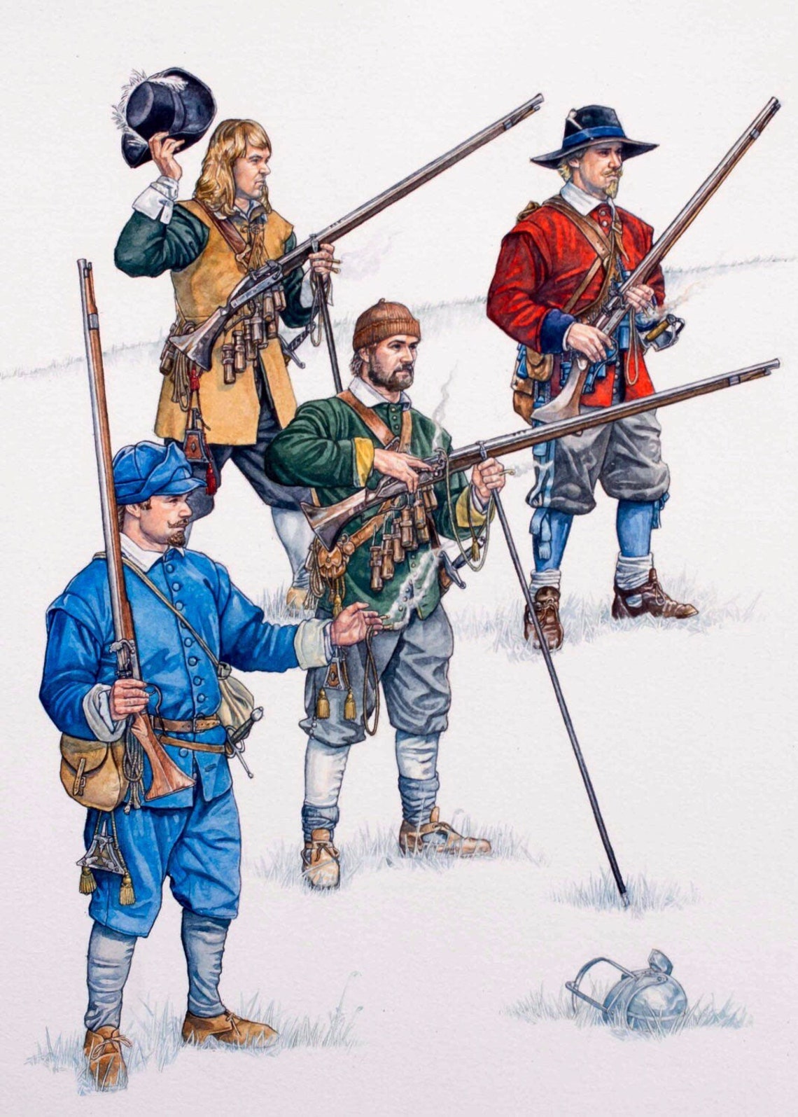 The English Civil Wars Matchlock Musketeer 1588 to 1688 Osprey - Etsy