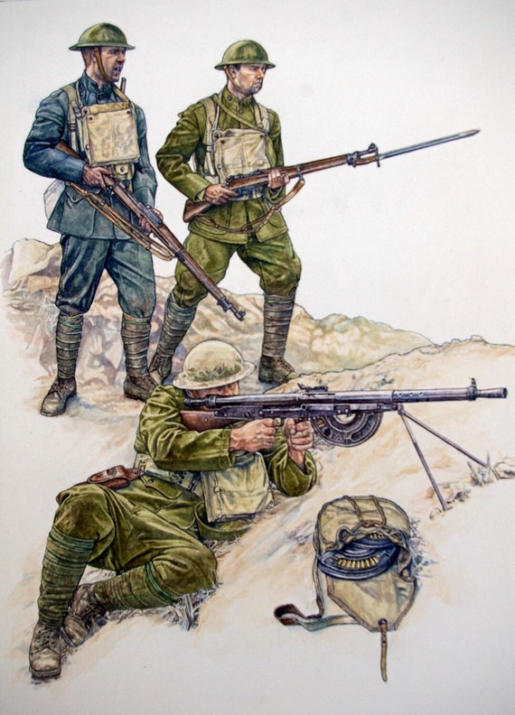 Soldiers Drawings World War 1