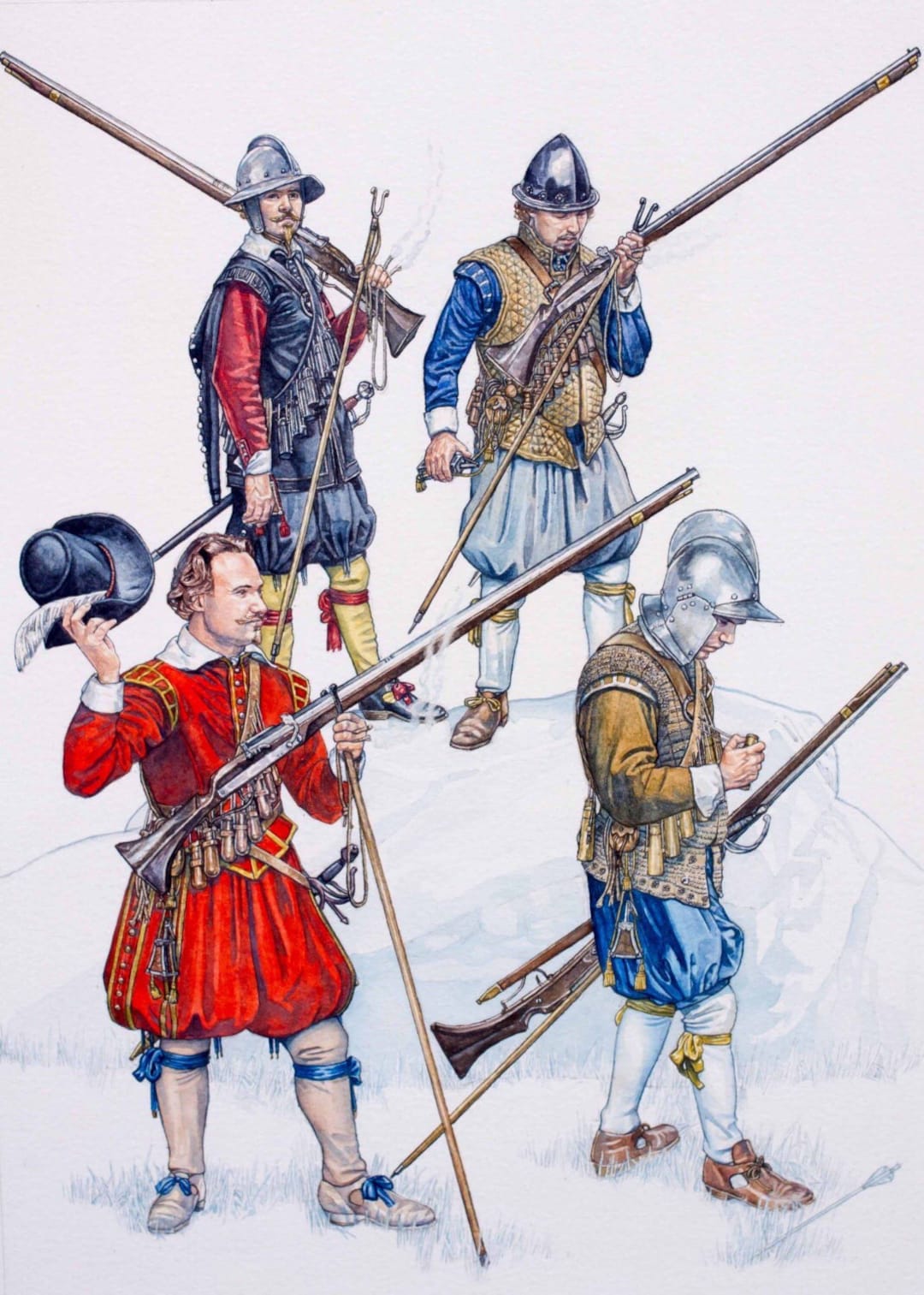 Early Stuarts - Matchlock Musketeer 1588 - 1688 - Original Osprey ...