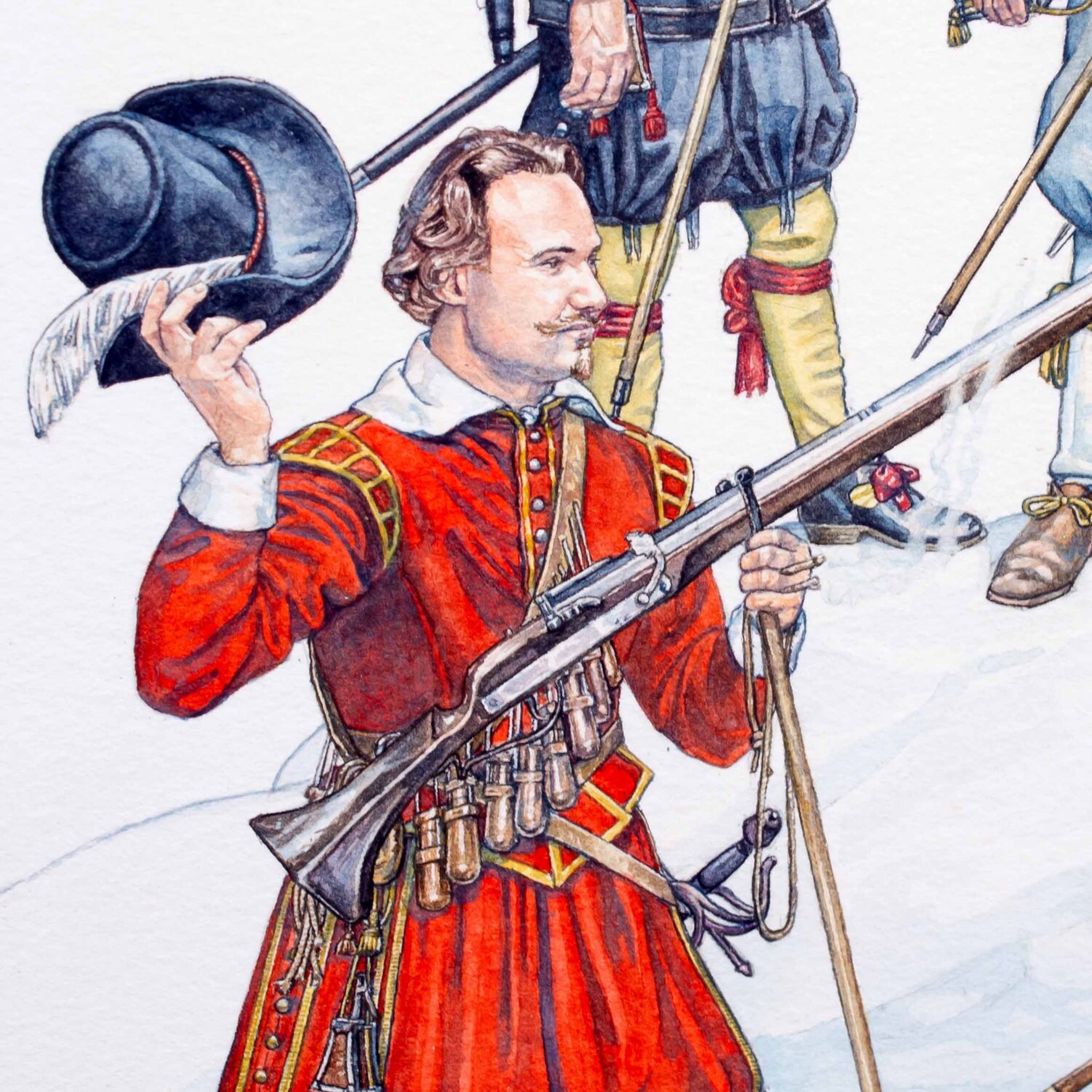 Early Stuarts Matchlock Musketeer 1588 1688 Original - Etsy
