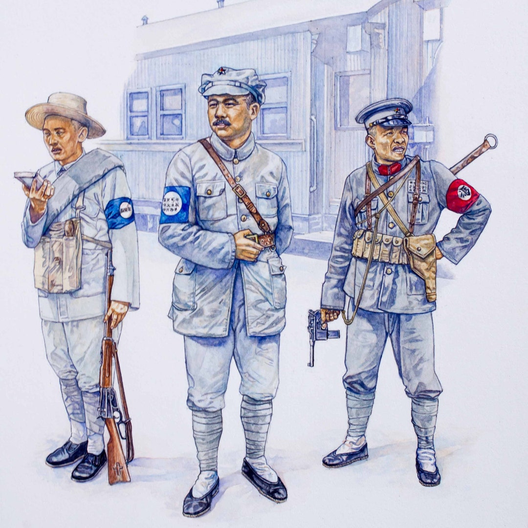 Chinese Warlord Kuominchun Army Art / Illustration as Seen - Etsy