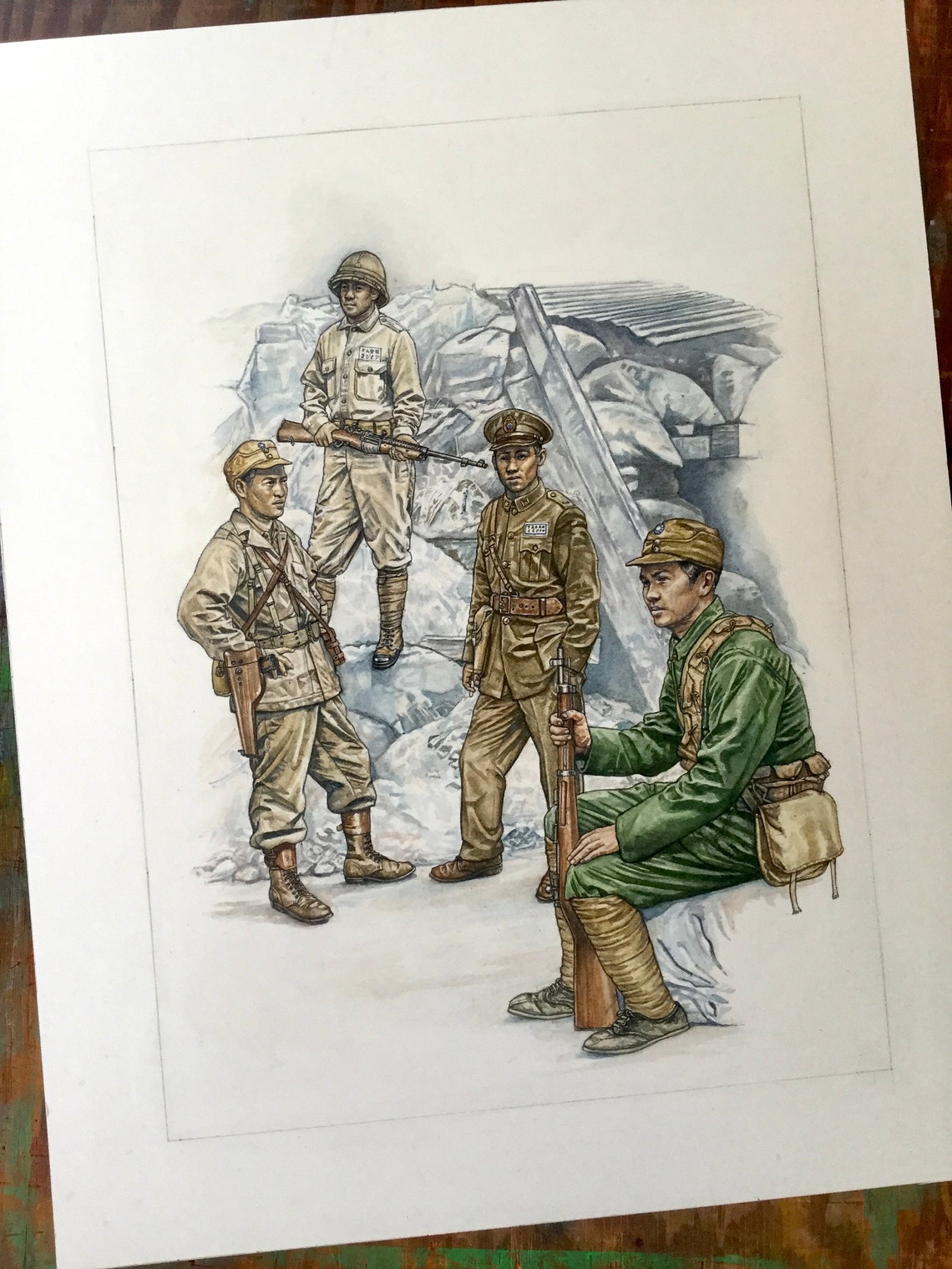The Chinese Army Civil War 1946 to 49 Osprey Original Military Art ...
