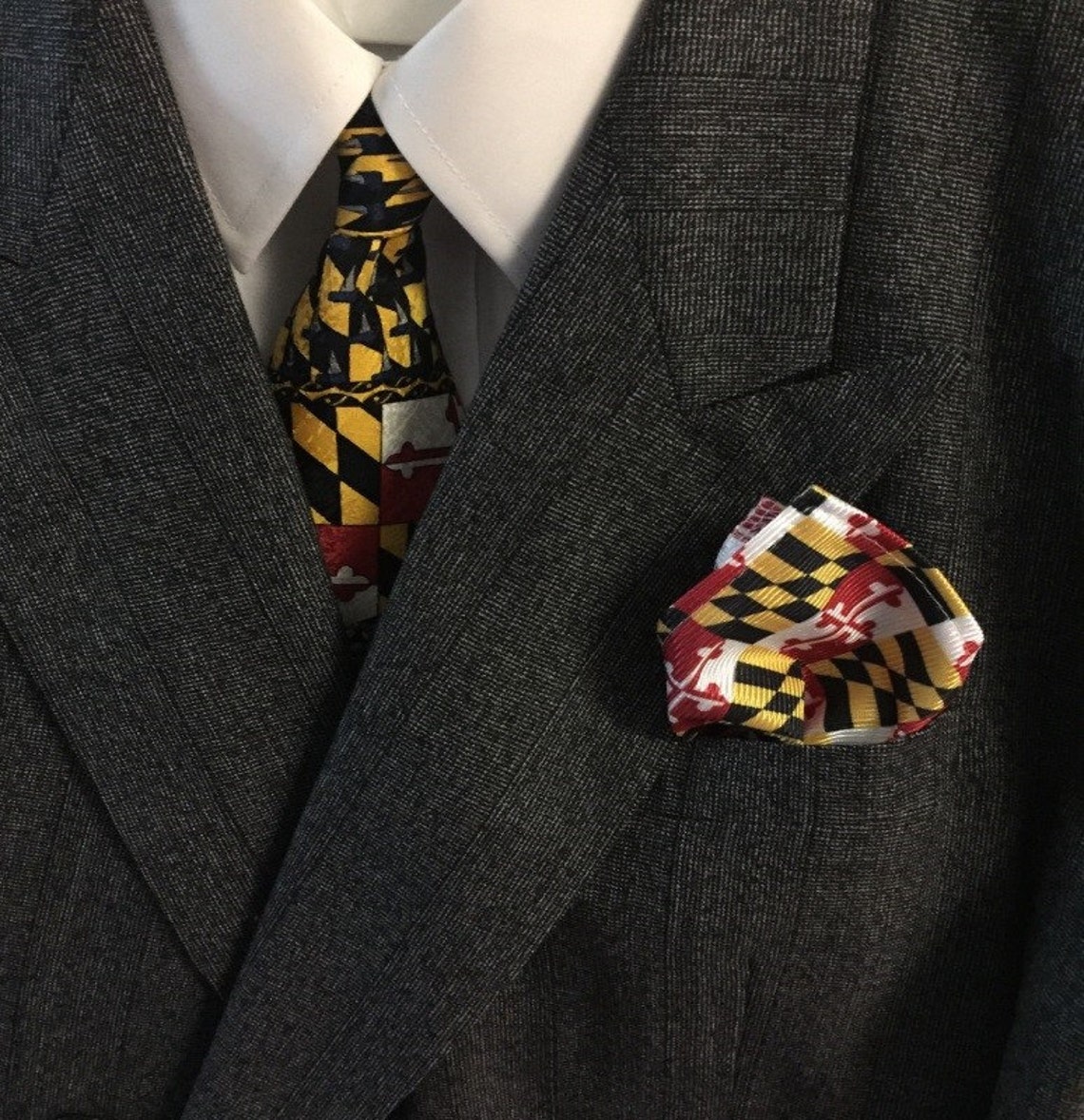 Maryland State Flag Pocket Square - Etsy