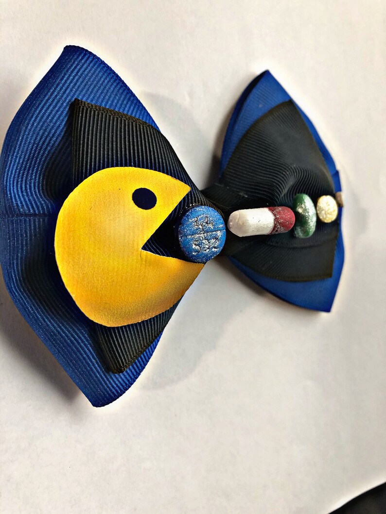 Pacman Pill Bow - Etsy