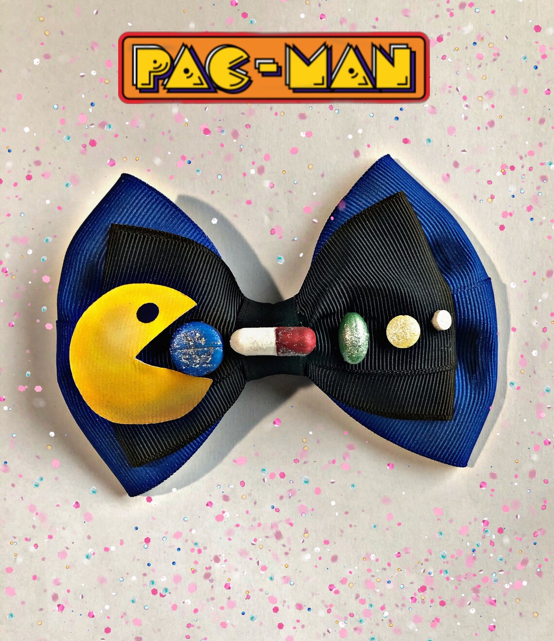 Pacman Pill Bow - Etsy