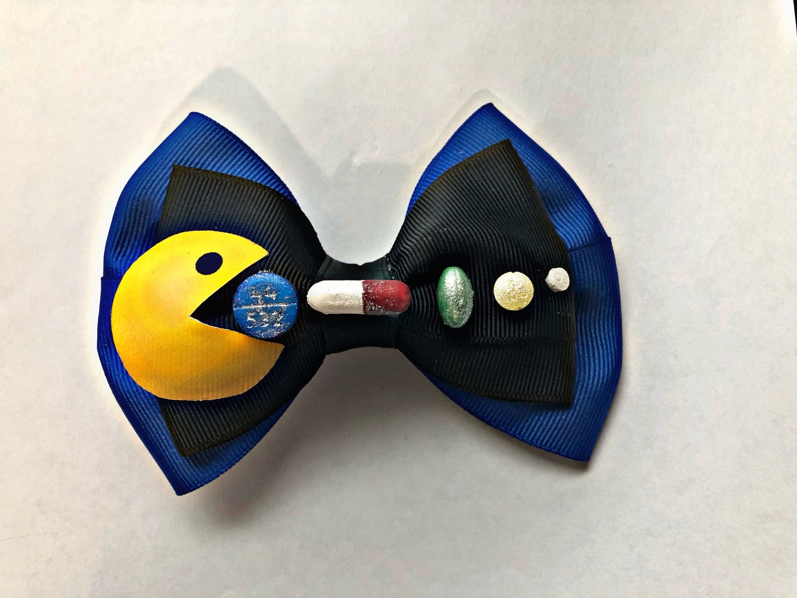 Pacman Pill Bow - Etsy