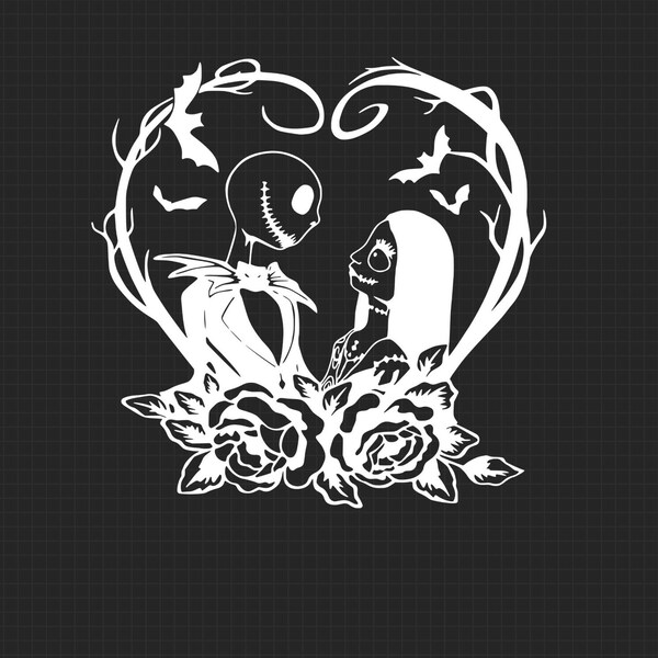 Jack and Sally Decal - Etsy