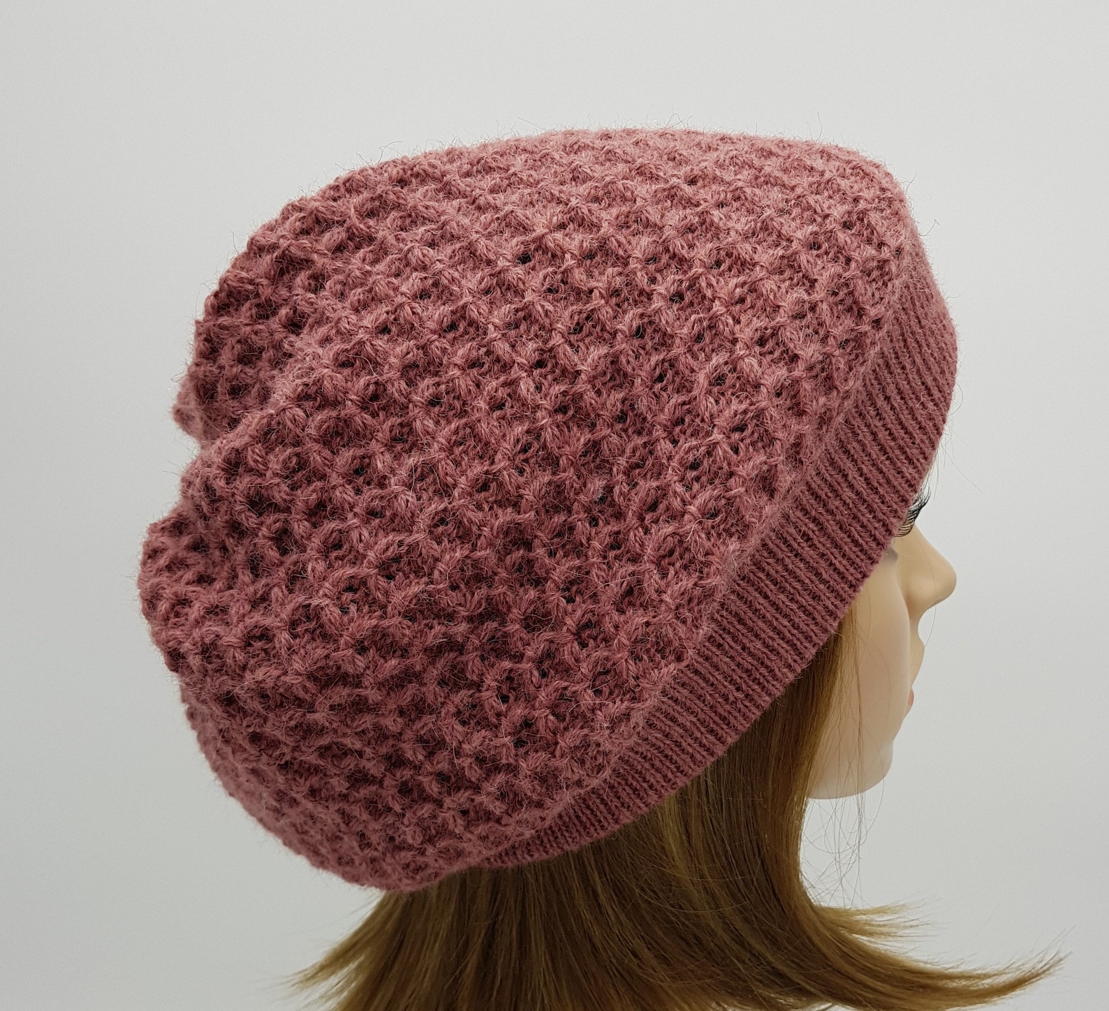 Handmade Knitted Alpaca Beret for Women Winter Beanie Fall - Etsy