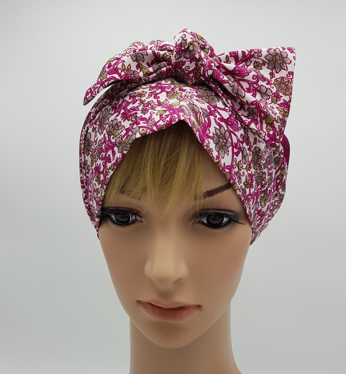 Satin Head Snood Natural Curly Hair Scarf Lined Bonnet With - Etsy
