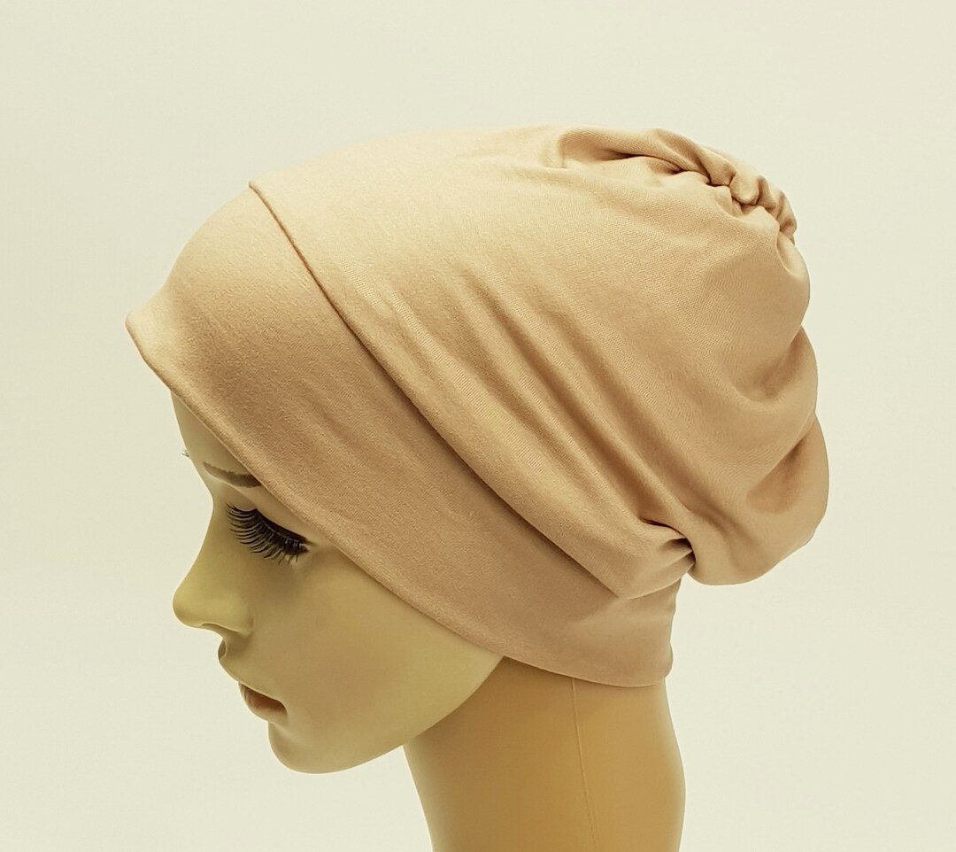 Viscose Jersey Beanie, Chemo Headwear, Messy Hair Day Hat - Etsy