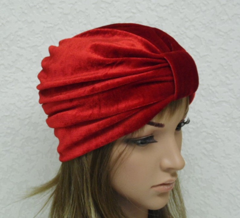 Red Turban for Women Front Knotted Turban Hat Fashion - Etsy