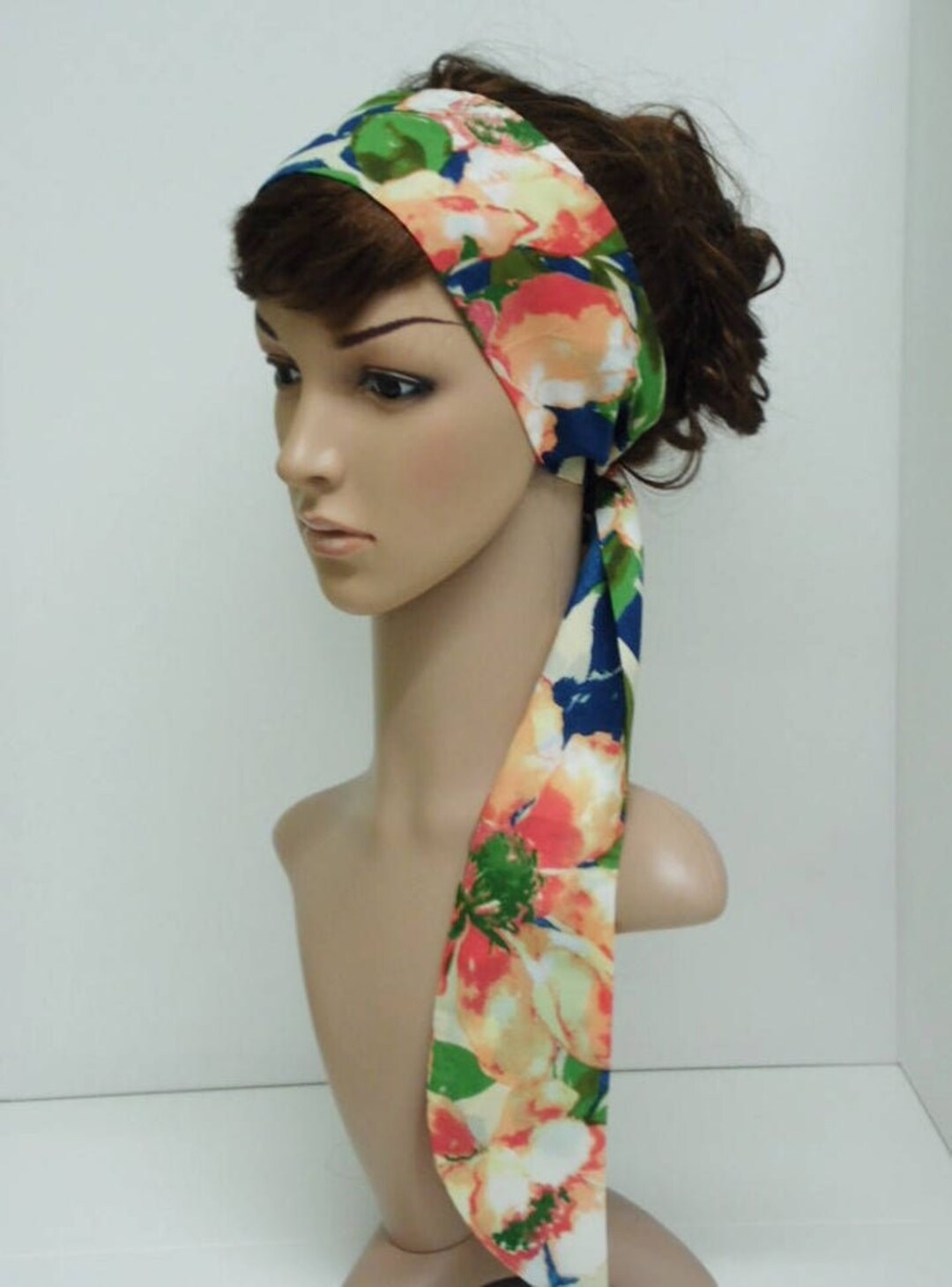 Summer Head Scarf, Long Headband, Stylish Headscarf, Hair Tie, Head ...