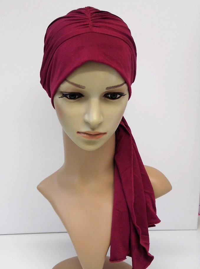 Tichel Head Snood Turban Hat With Ties Chemo Headwear Bad - Etsy