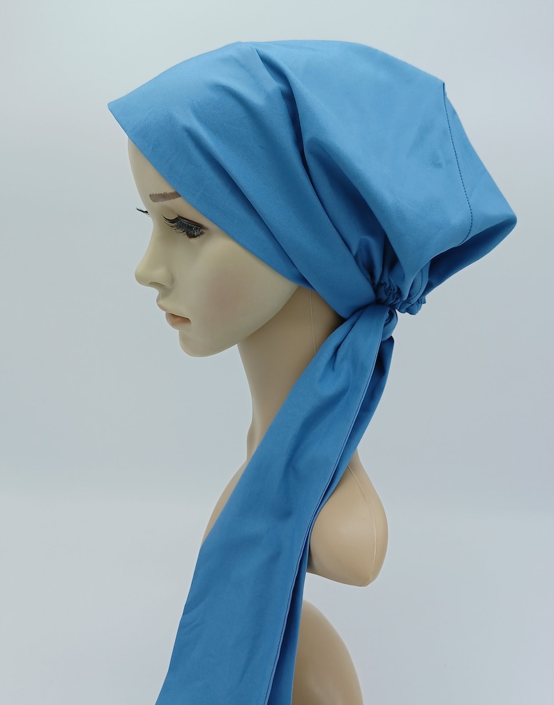 Cotton Head Snood Nurse Hair Covering Elegant Tichel Bonnet - Etsy