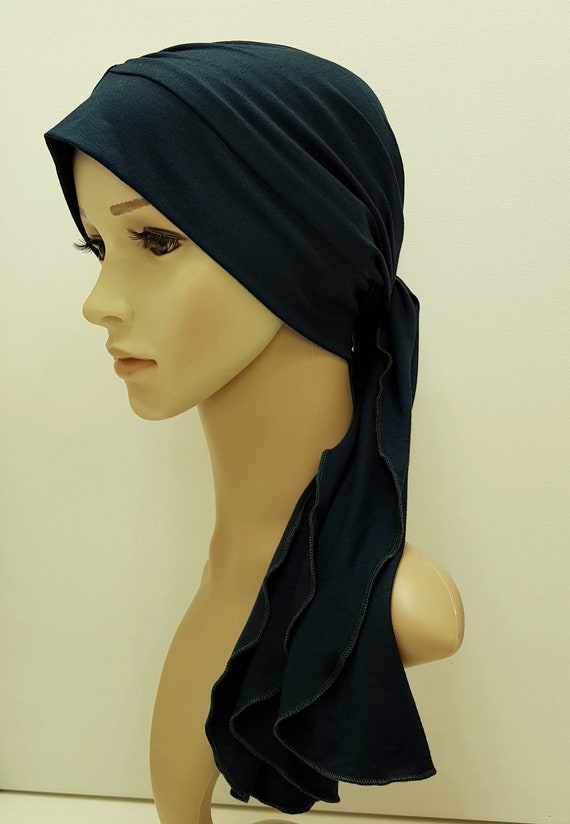 Chemo Head Wear Dark Pine Head Snood Viscose Jersey Headwear - Etsy