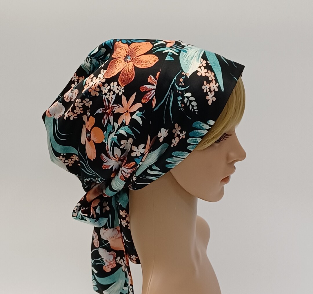 Satin Head Wear for Women, Silky Tichel, Full Head Covering, Bonnet for ...