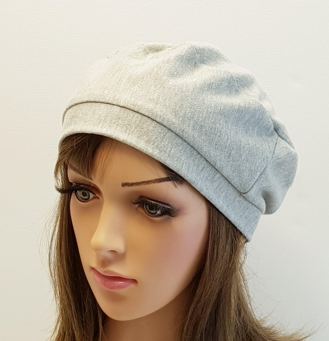 Lightweight Cotton Beret, Unlined Hat, Cotton Jersey Tam, Little French ...