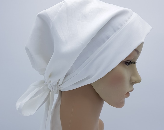 Amish Woman's Covering Extra Large Cap Kapp Bonnet With Strings Prayer ...
