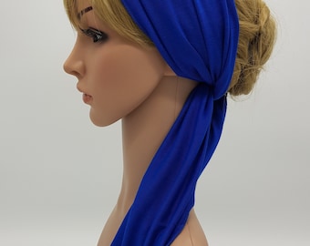 Royal Blue Scarf - Etsy UK