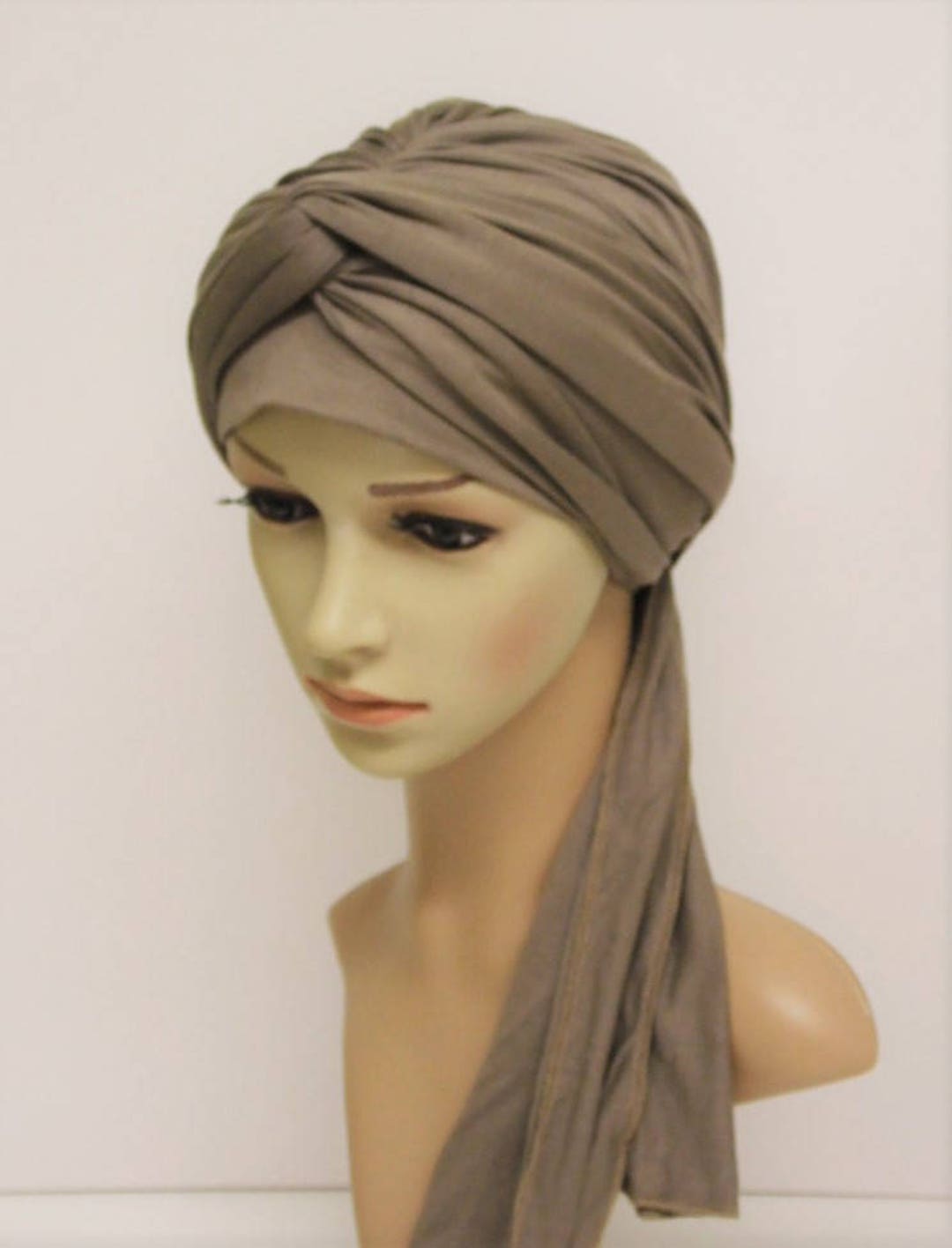 Women's Full Head Covering, Bad Hair Day Head Snood, Volume Turban ...
