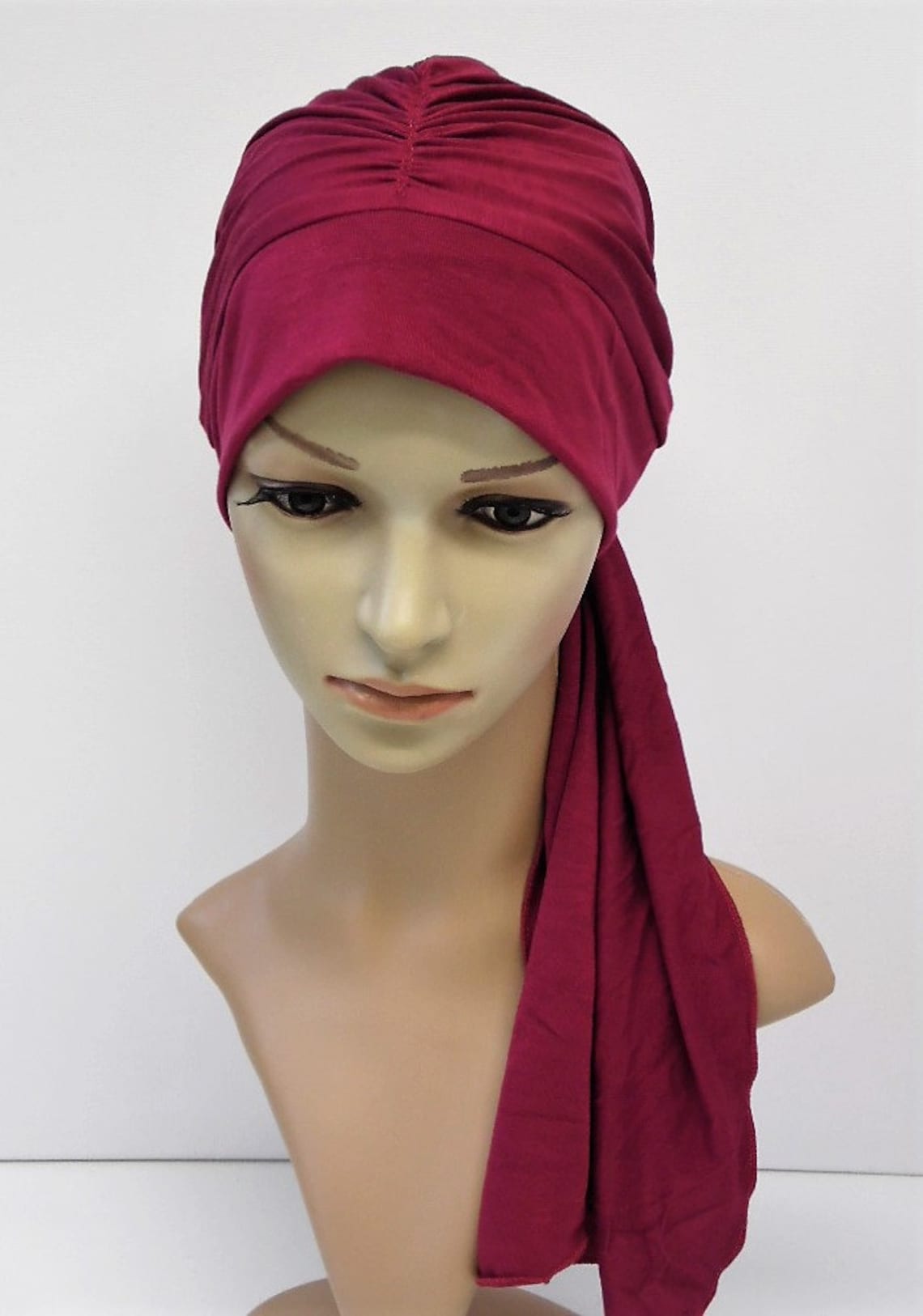 Tichel Head Snood Turban Hat With Ties Chemo Headwear Bad - Etsy