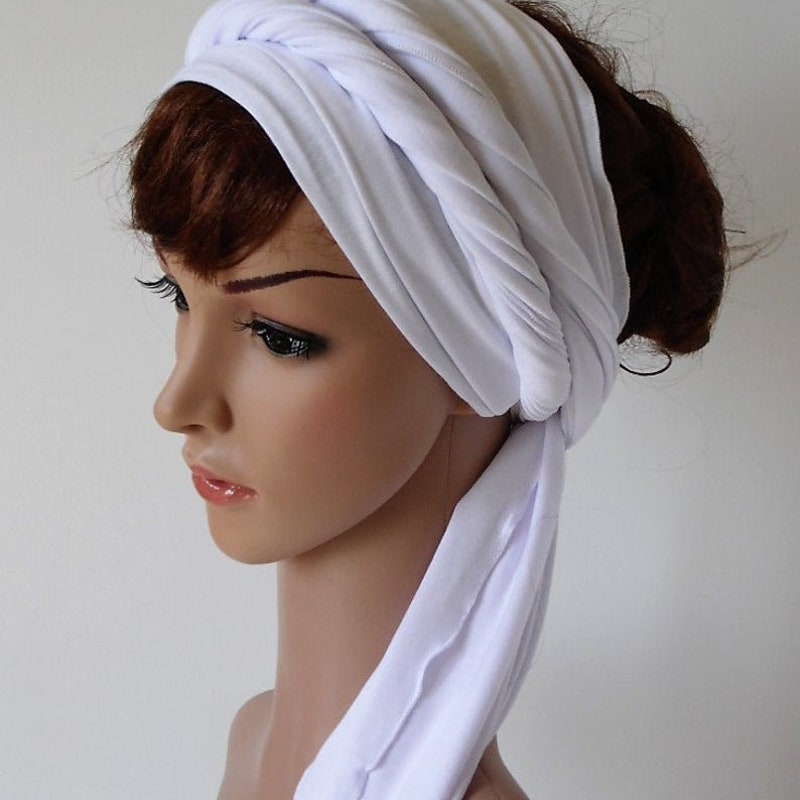 White Head Wrap - Etsy