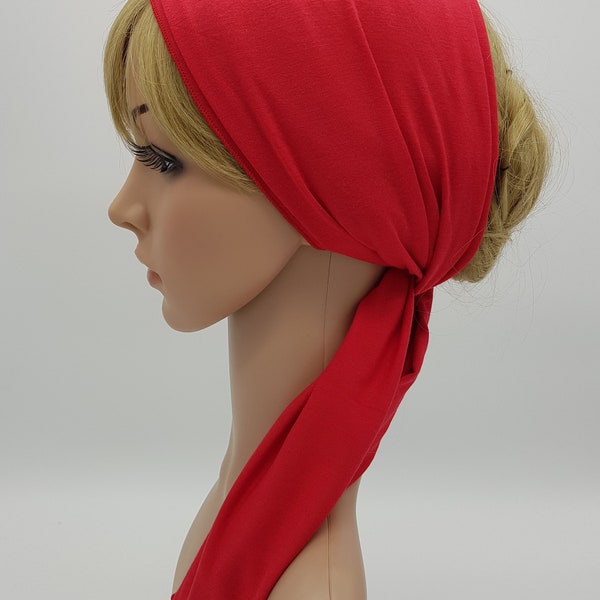 Red Head Scarf - Etsy