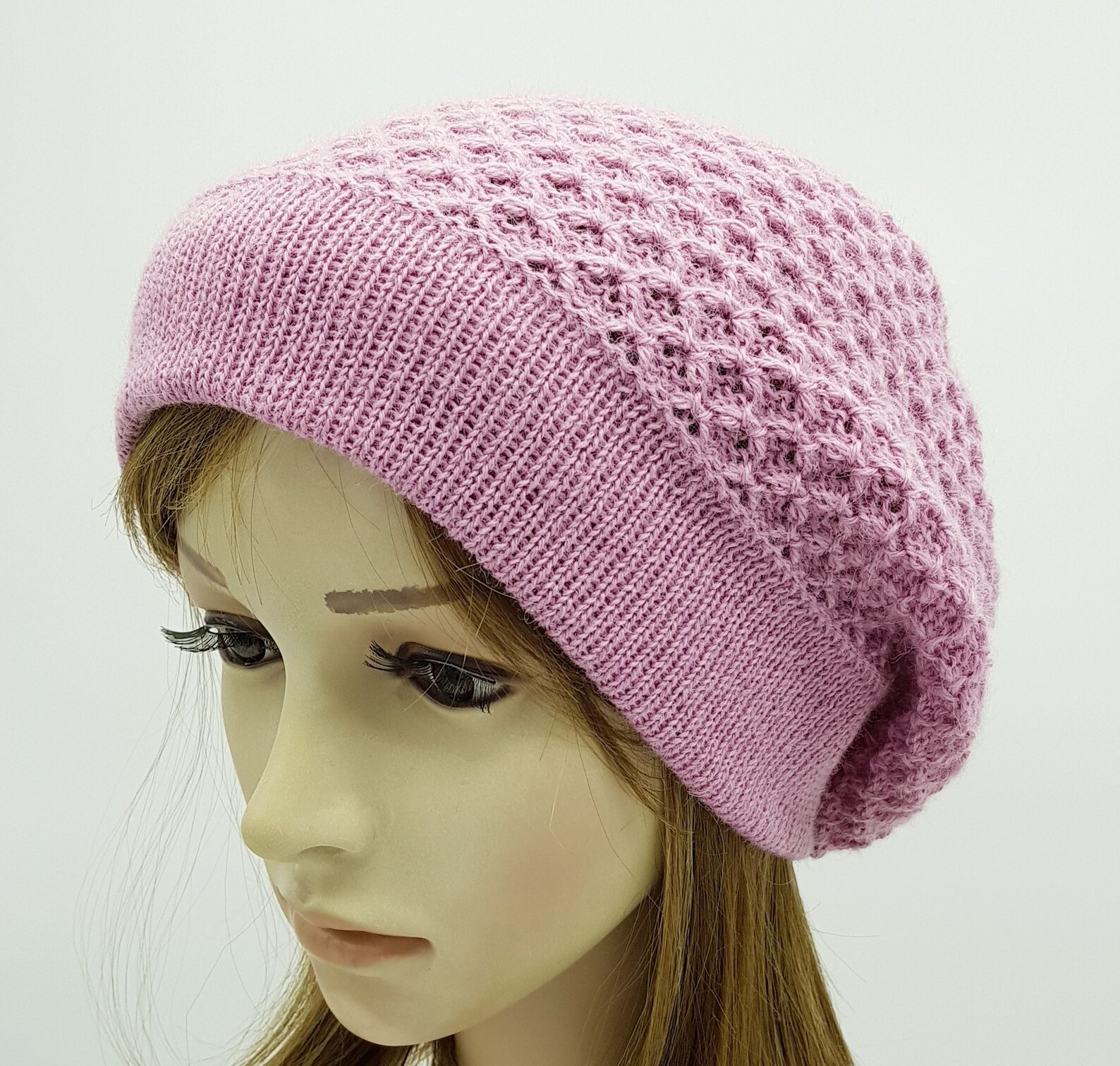 Pale Pink Alpaca Beret Handmade Beret for Women Winter - Etsy Australia