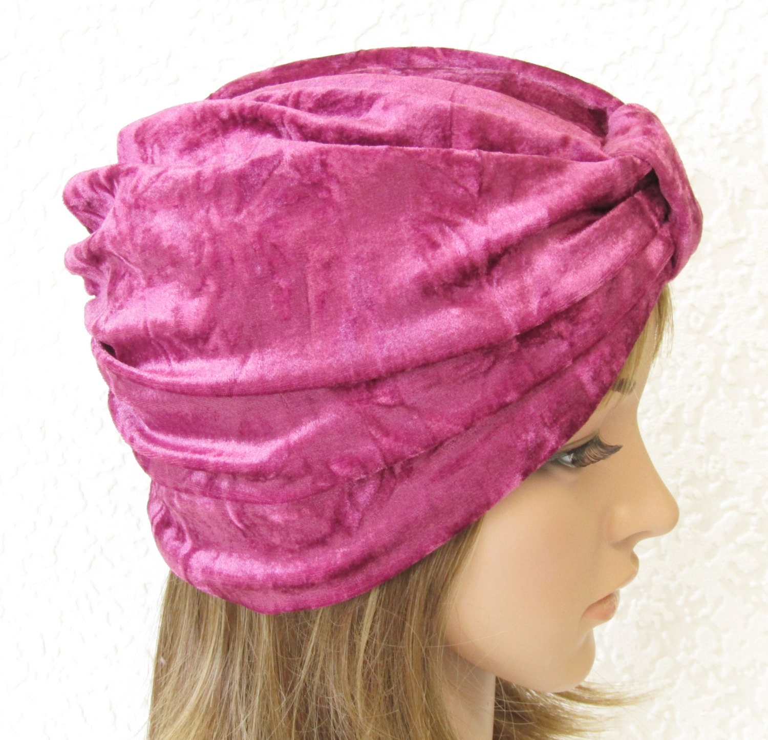 Velvet Turban for Women Fashion Turban Hat Front Knotted - Etsy