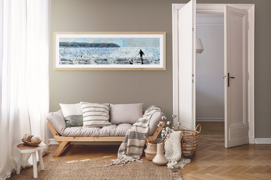 Large Beach Print UK, Long Prints, Custom Size Prints, Beach Art, Beach ...