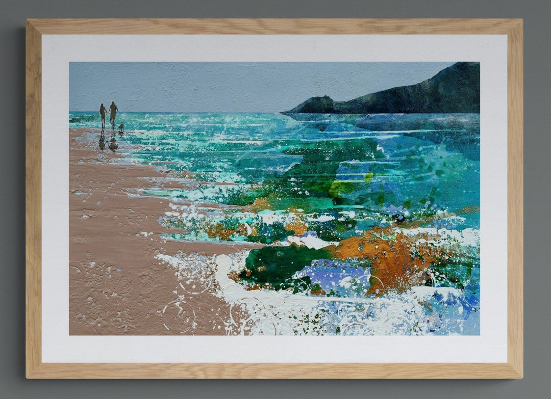 Newquay Art Cornwall Prints Anniversary Gift Couples Gift Size 20x30 ...