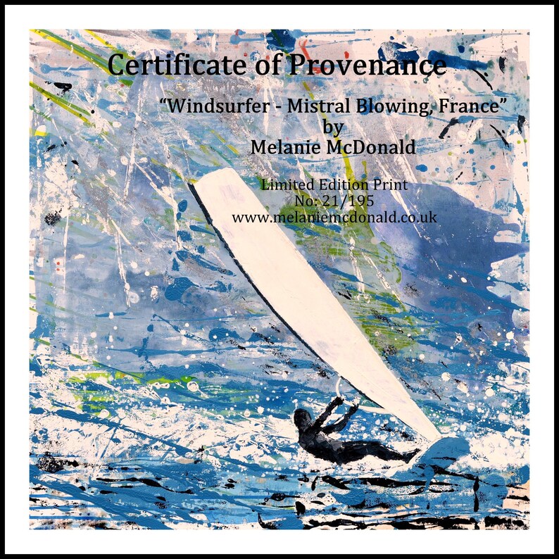 Sea Wall Art Windsurfing Wall Art Watersport Sports Surfing - Etsy