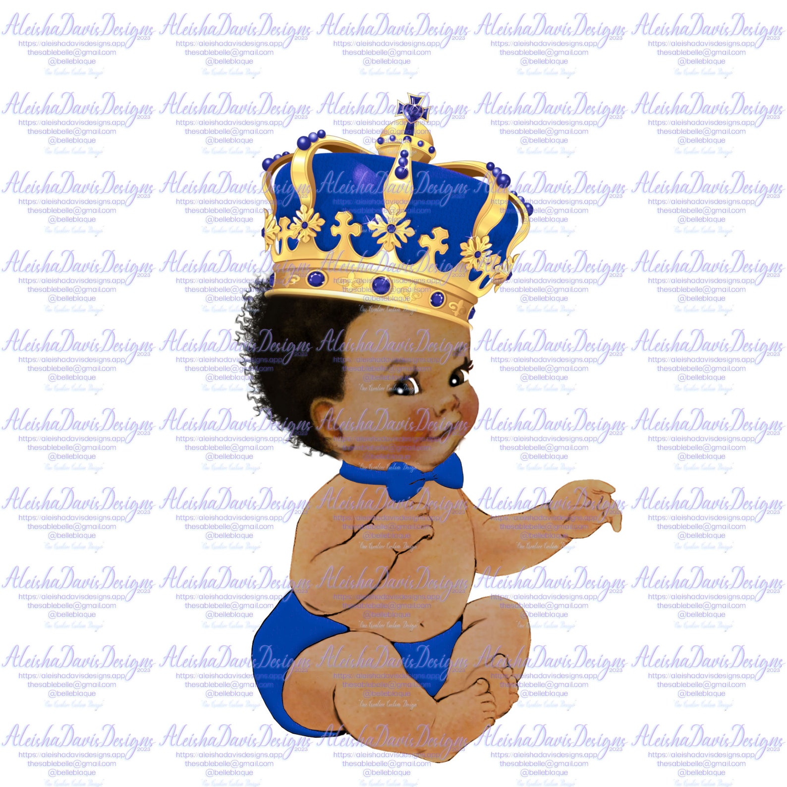 5 PNG Royal Baby Blue Gold Royalty_customdesign_readysetprint_digital ...