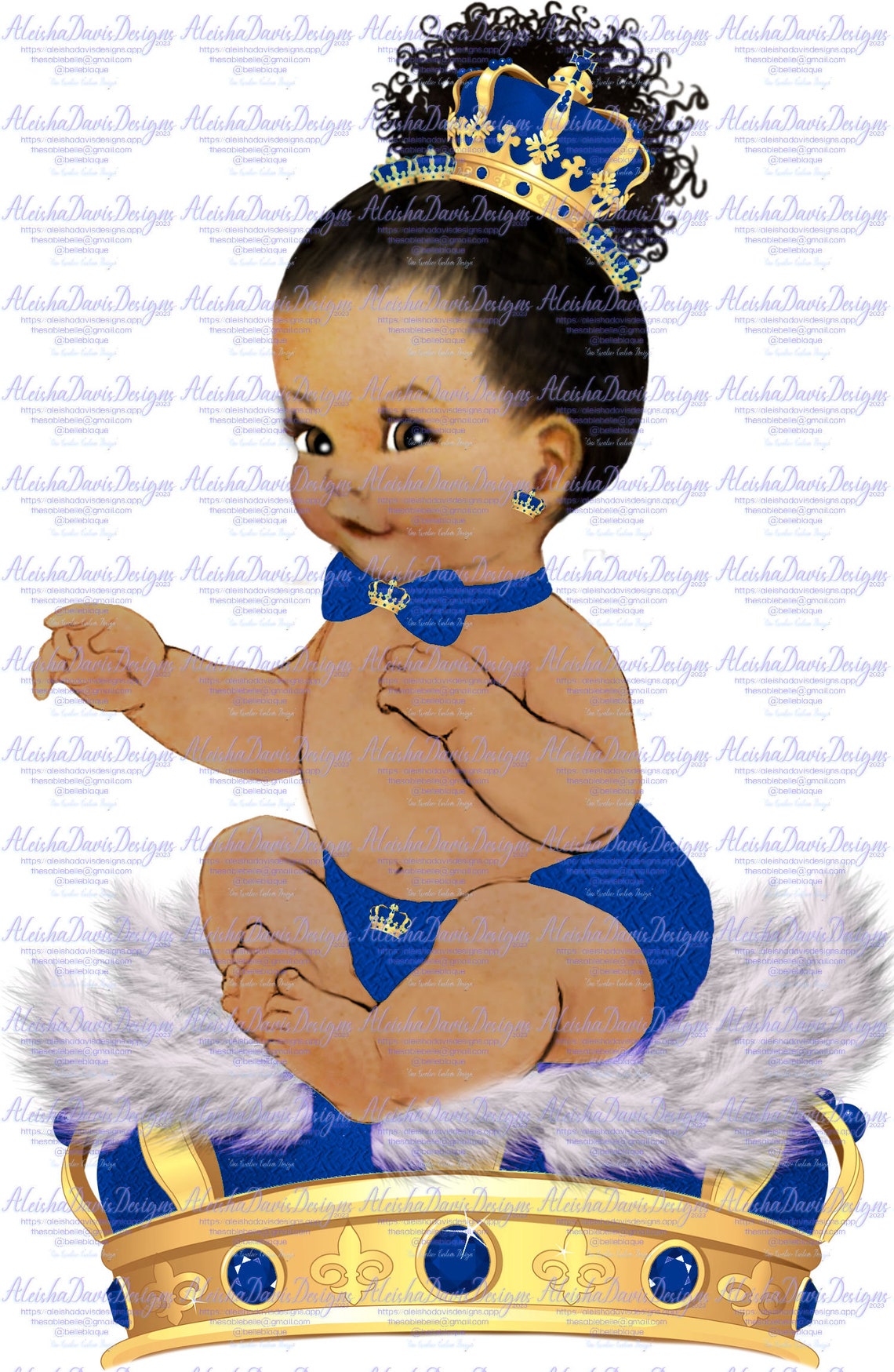 5 PNG Royal Baby Blue Gold Royalty_customdesign_readysetprint_digital ...