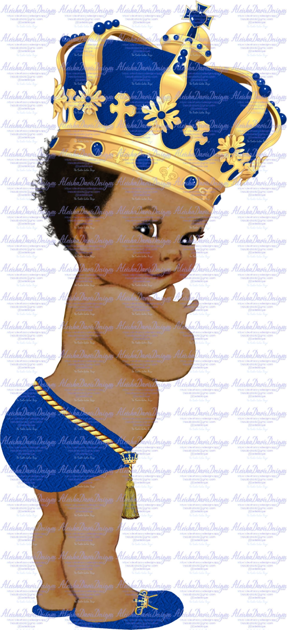 5 PNG Royal Baby Blue Gold Royalty_customdesign_readysetprint_digital ...