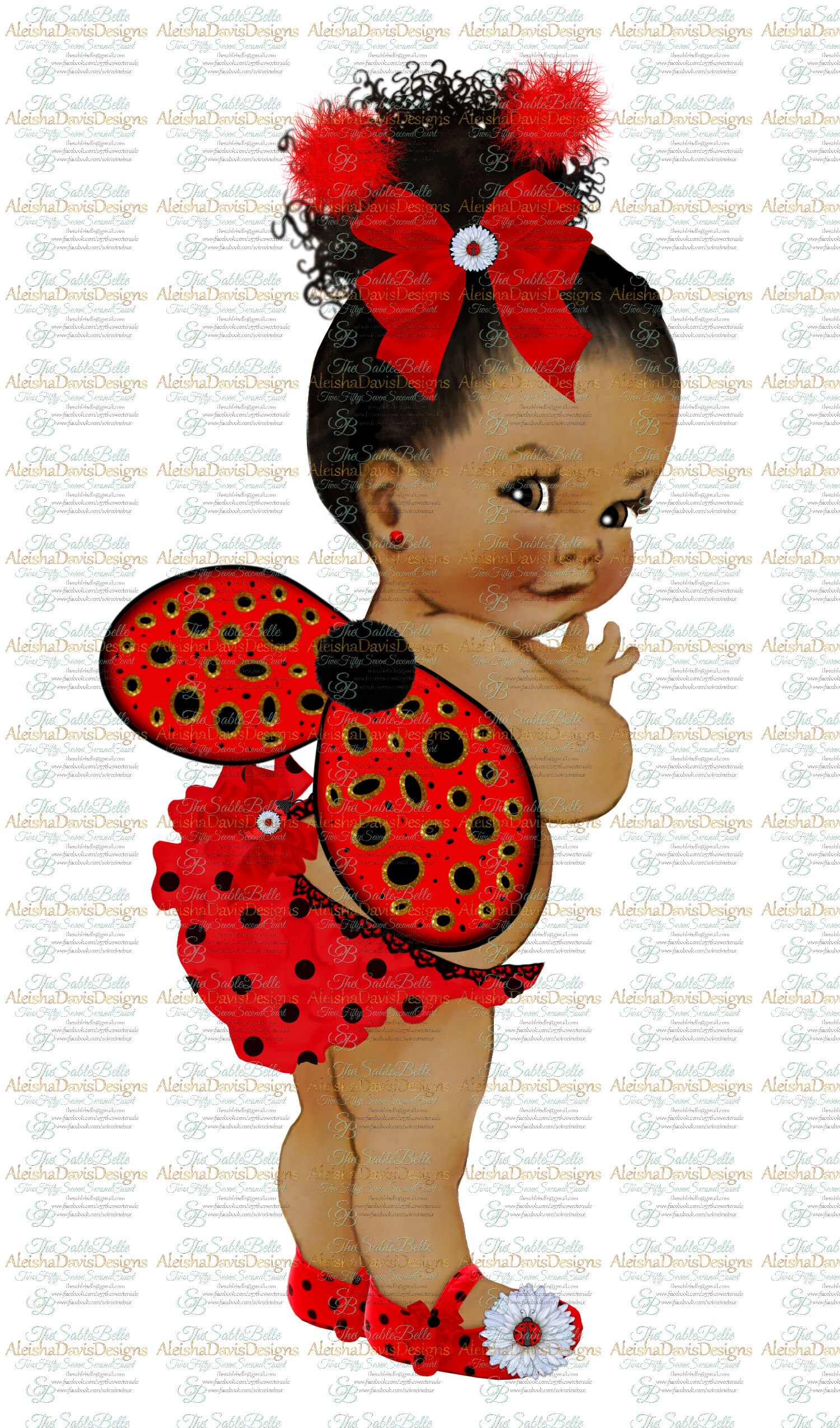 Ladybug Princess High-resolution PNG Six Piece Set DIGITAL DOWNLOAD - Etsy