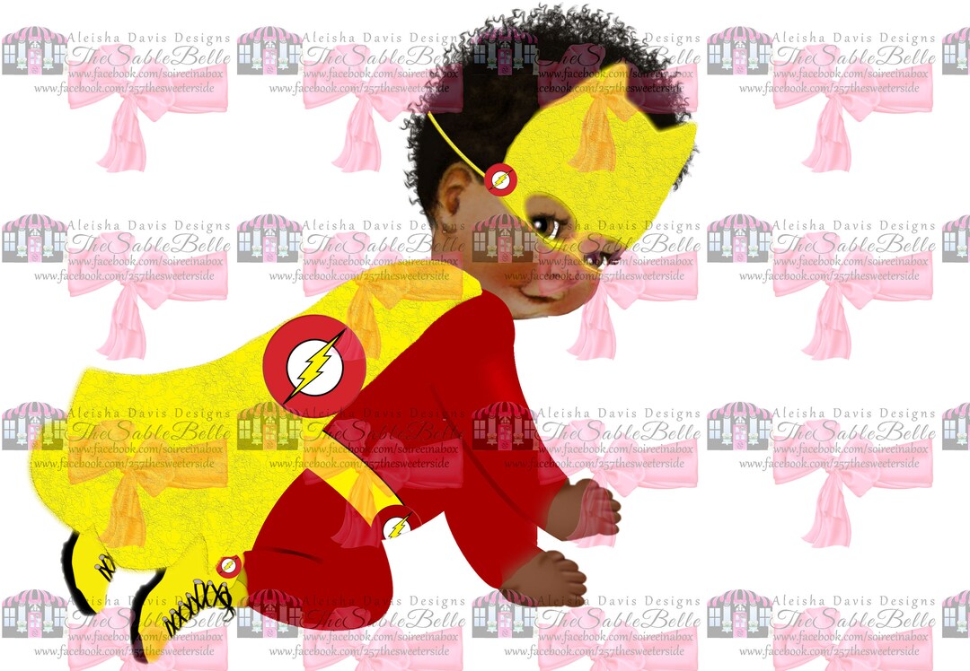 Three Flash Super Baby Digital Download PNG High-resolution 300dpi PNG ...