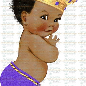 5 PNG Royal Baby Purple Gold Royalty_customdesign_readysetprint_digital ...