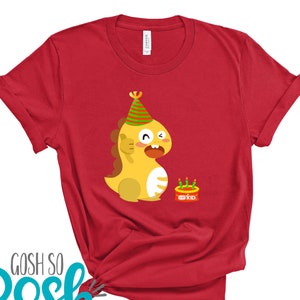 VIPKID Teacher Birthday Dino T-shirt - Sleeve Logo - Dinosaur Tee ...