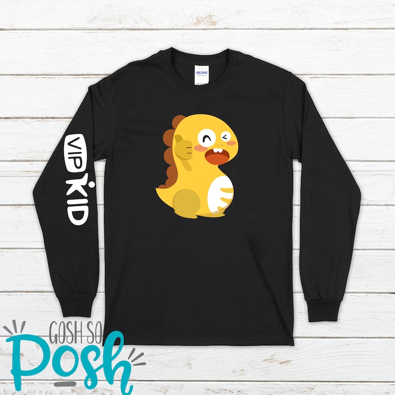 Long Sleeve VIPKID Teacher Dino T-shirt Sleeve Logo Unisex - Etsy
