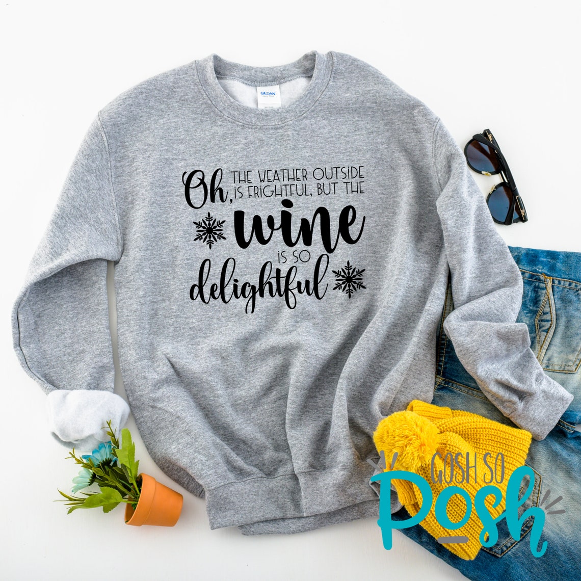 Oh the Weather Outside is Frightful but the Wine is so - Etsy