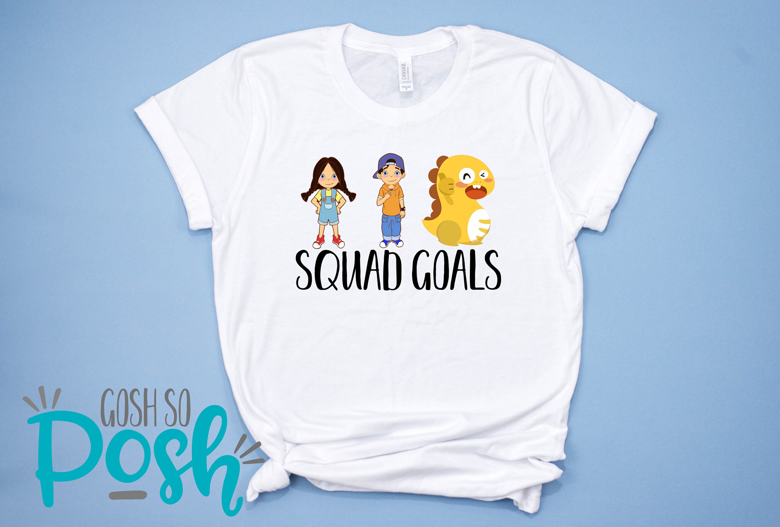 VIPKID T-shirt Squad Goals Meg Mike Dino Dinosaur Tee - Etsy Israel