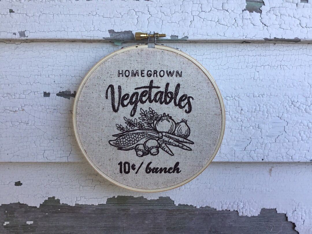 Homegrown Vegetables Sign, Rustic Kitchen Decor, Vintage Farm Sign ...