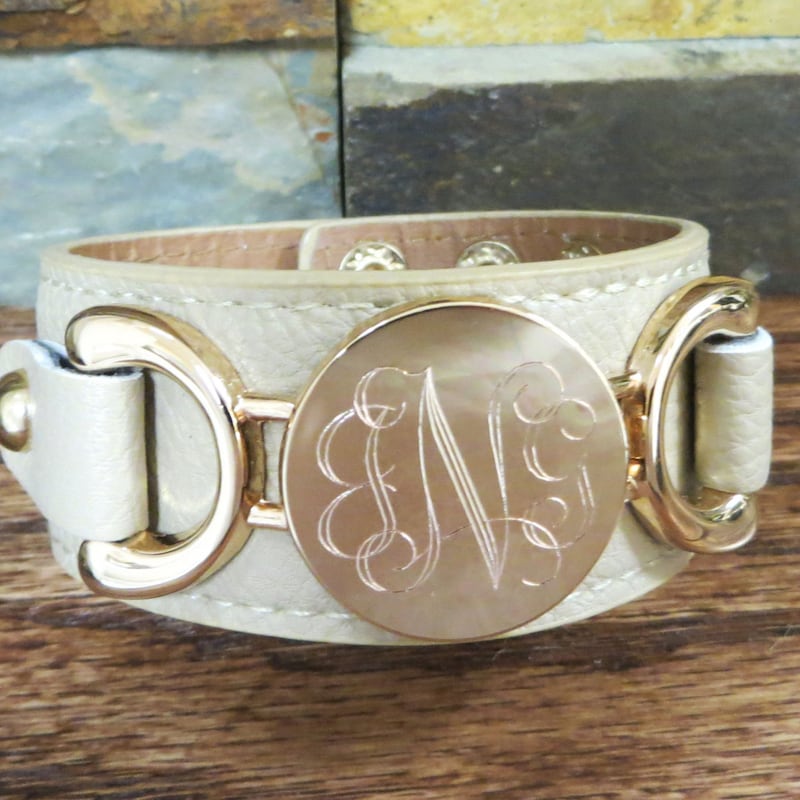 Monogrammed Bracelet - Etsy