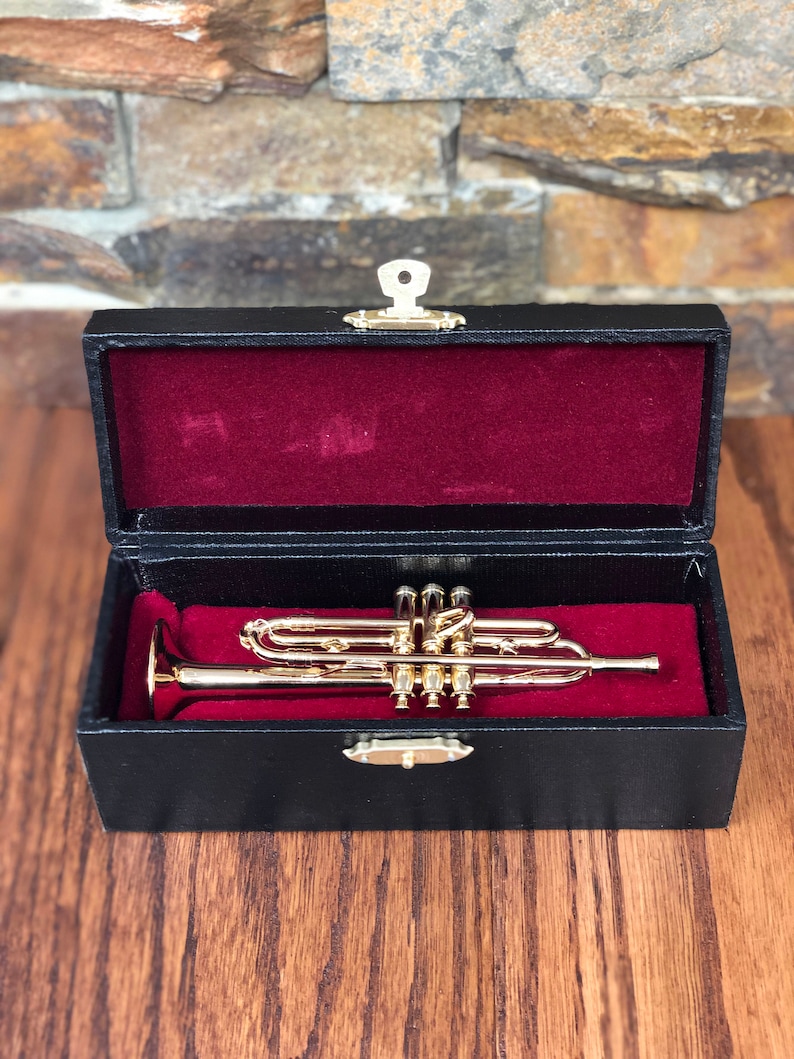 Personalized Miniature Trumpet - Music Gift - Instrument - Gifts for ...