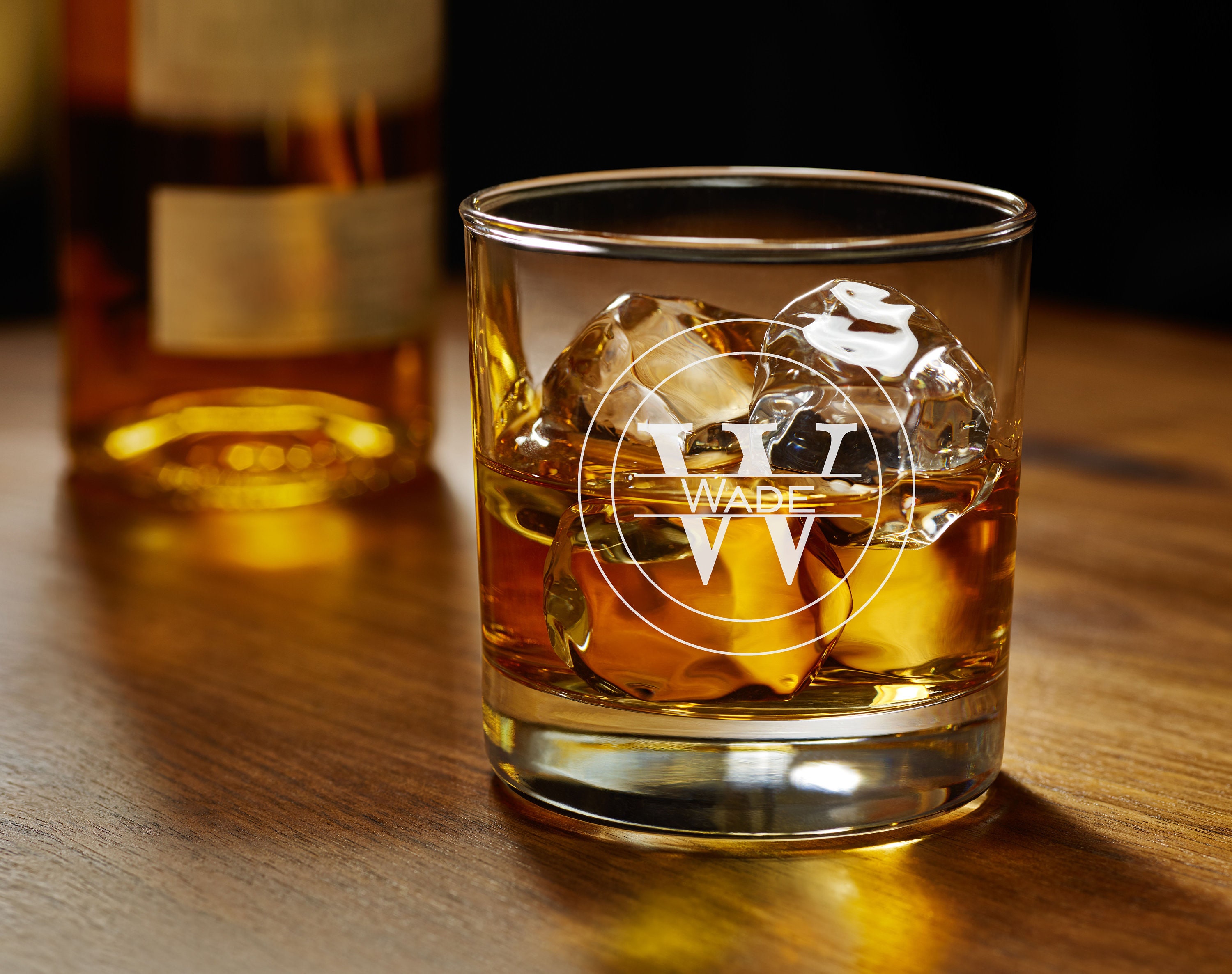 Personalized Whiskey Glass Engraved Bar Ware Glasses Etsy