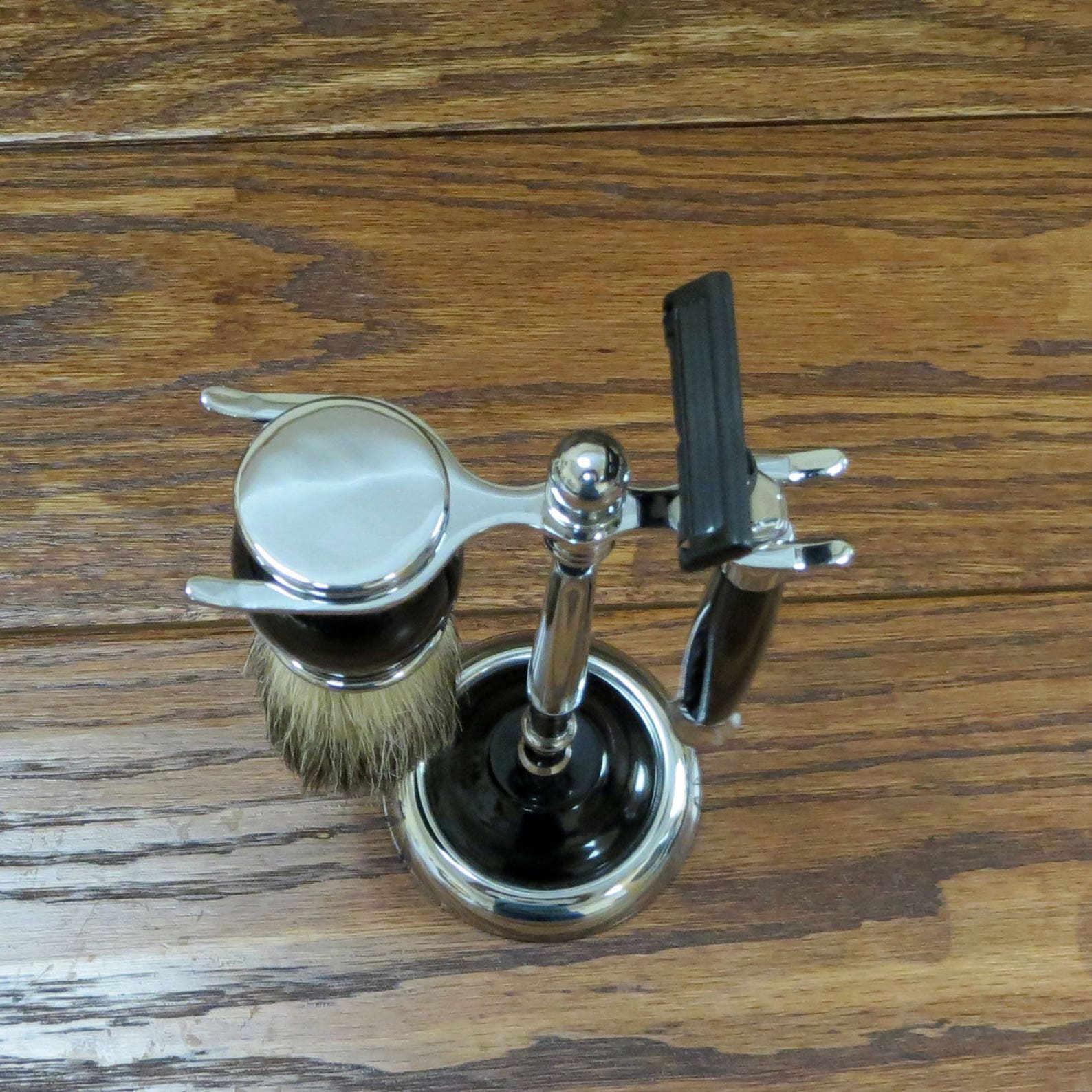 Razor and Personalized Shave Brush Shaving Set Personalized | Etsy