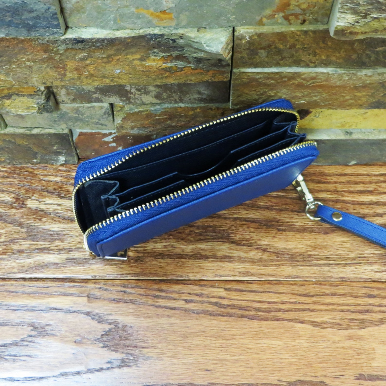 Monogrammed Clutch Wallet With Strap Iphone Gifts for Her | Etsy