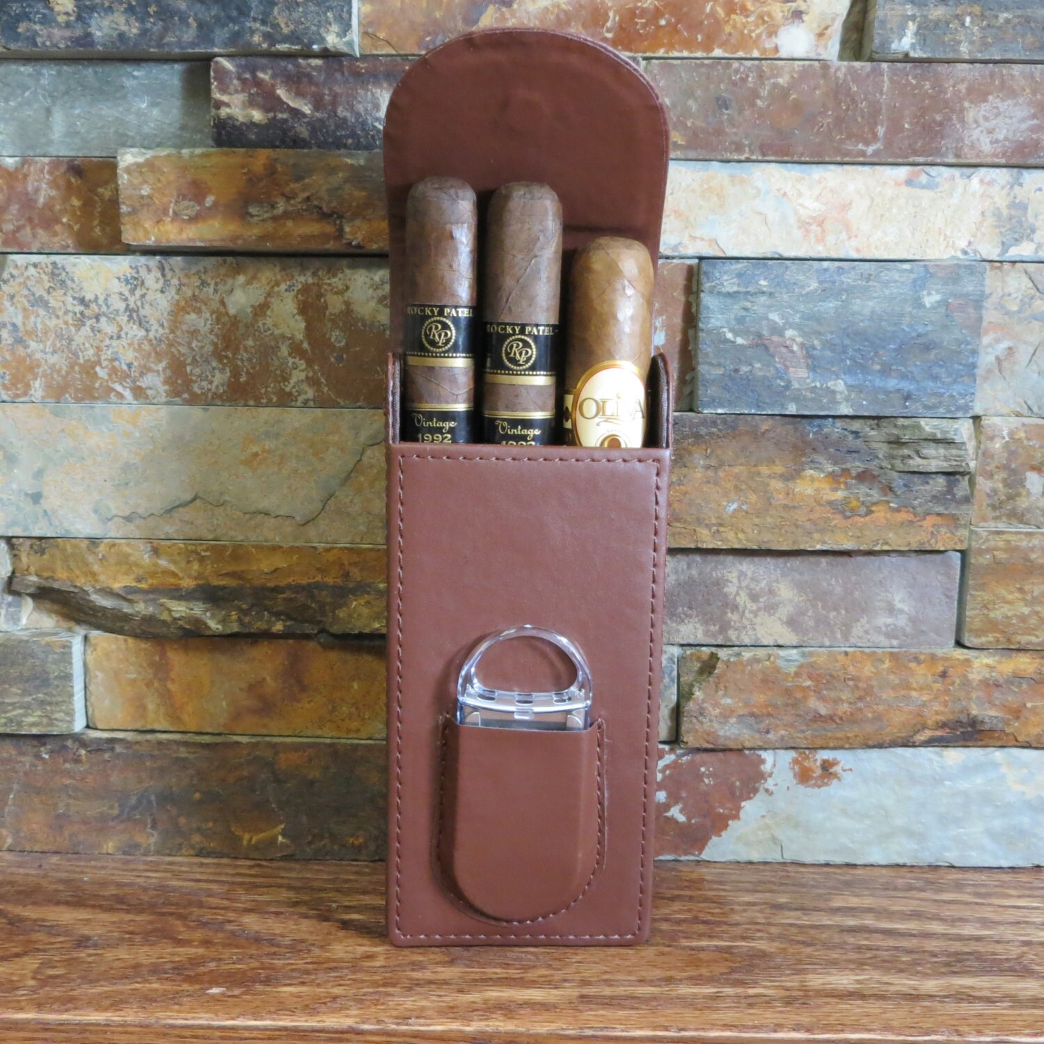 Personalized Cigar Case With Cigar Cutter Groomsman - Etsy